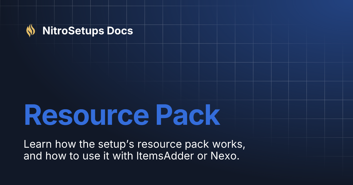 Resource Pack | NitroSetups Docs